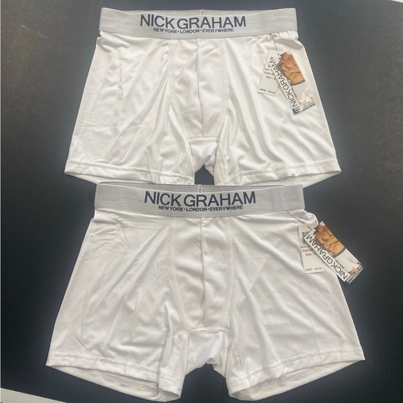Nick Graham | Underwear & Socks | New Nick Graham White Boxers Briefs ...